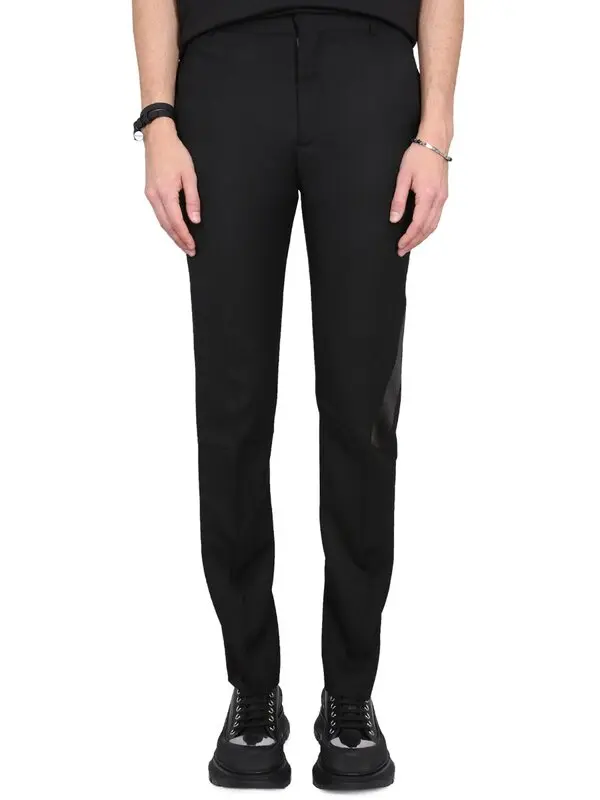 Alexander McQueen Stripe Detail Tailored Trousers