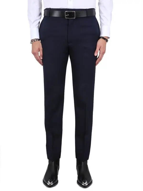 Alexander McQueen Tailored Cigarette Pants - Blue