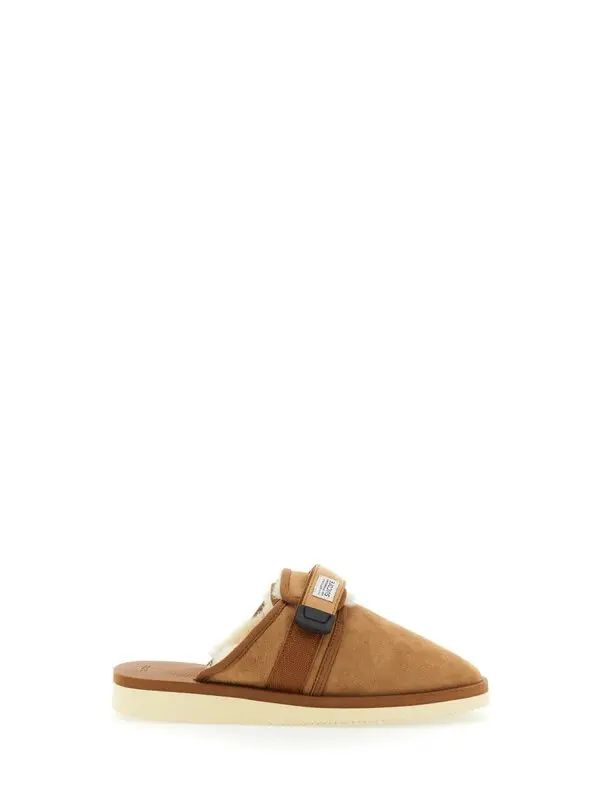 Suicoke Zavo M2ab Suede Mules - Beige