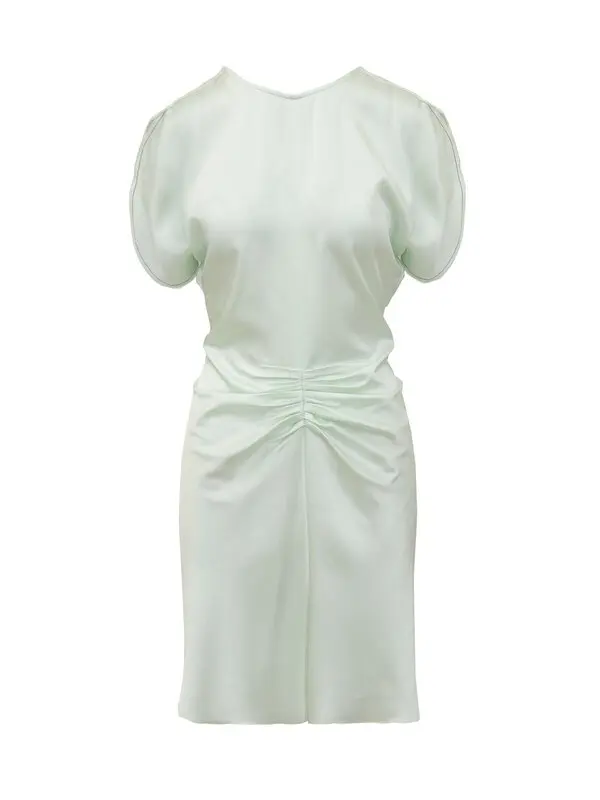 Victoria Beckham Gathered Detail Suit Shorts - Aloe