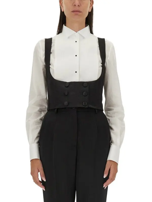 Dolce & Gabbana Double-breasted Duchesse Tuxedo Vest