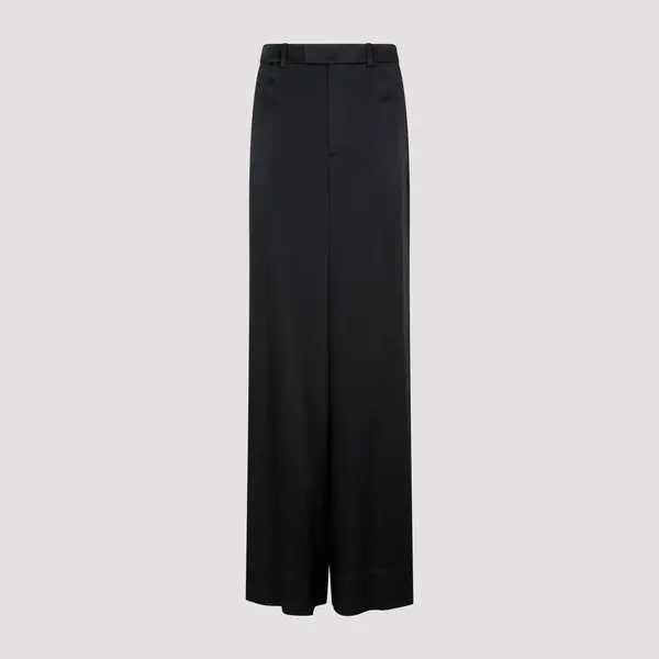 Saint Laurent Acetate Loose Fit Pants - Black