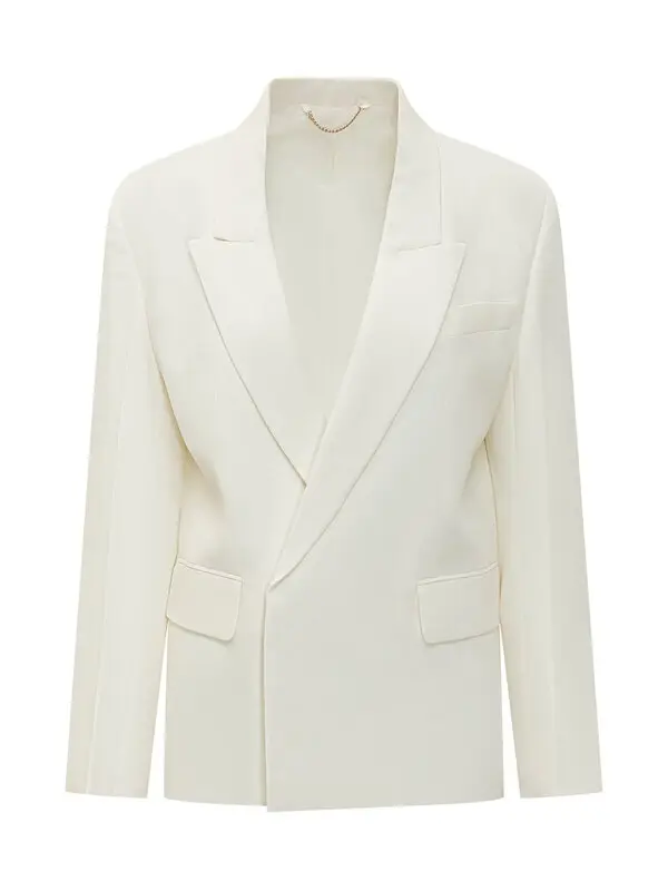 Victoria Beckham Sartorial Blazer With Notched Lapel