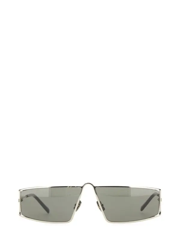 Saint Laurent Square Frame Sunglasses - Silver