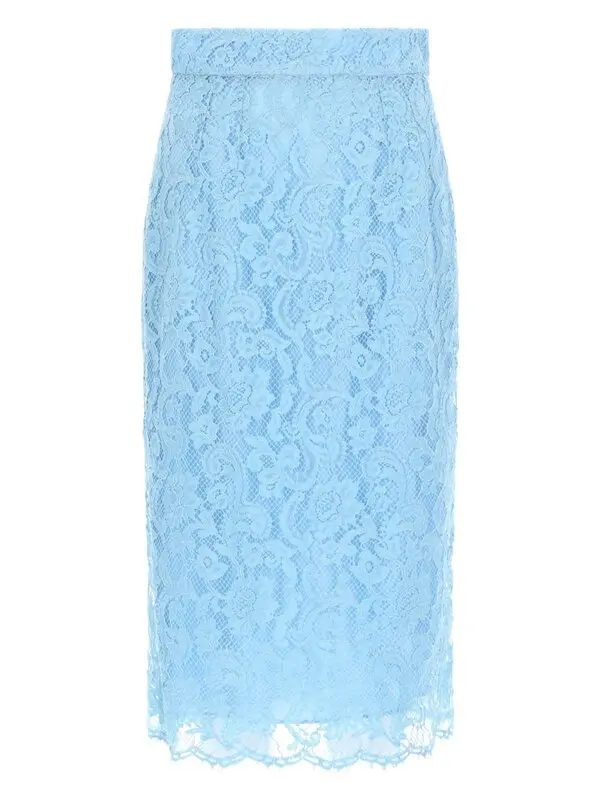 Dolce & Gabbana Lace Mini Skirt - Azure