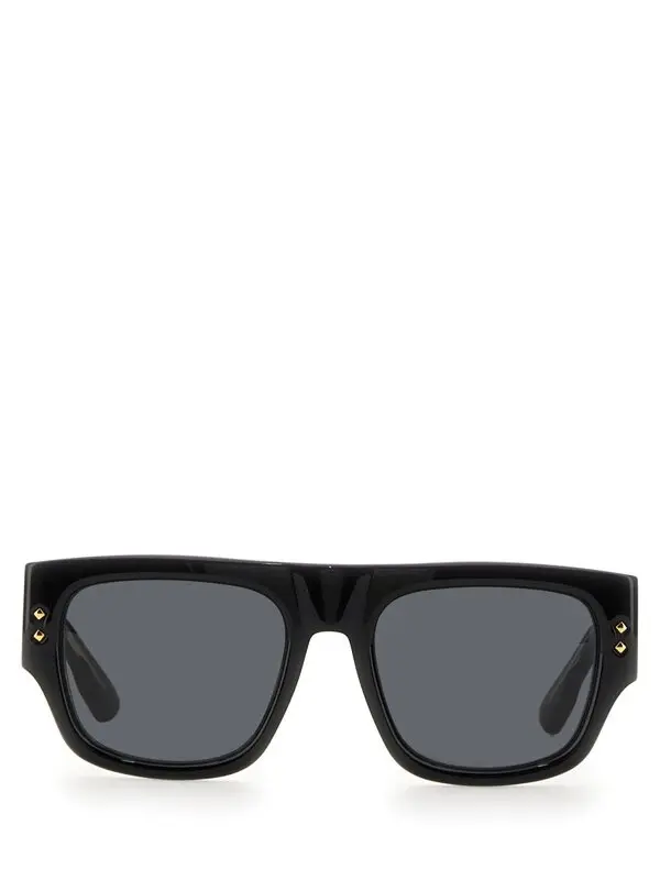 Gucci Square Studded Acetate Sunglasses - Black