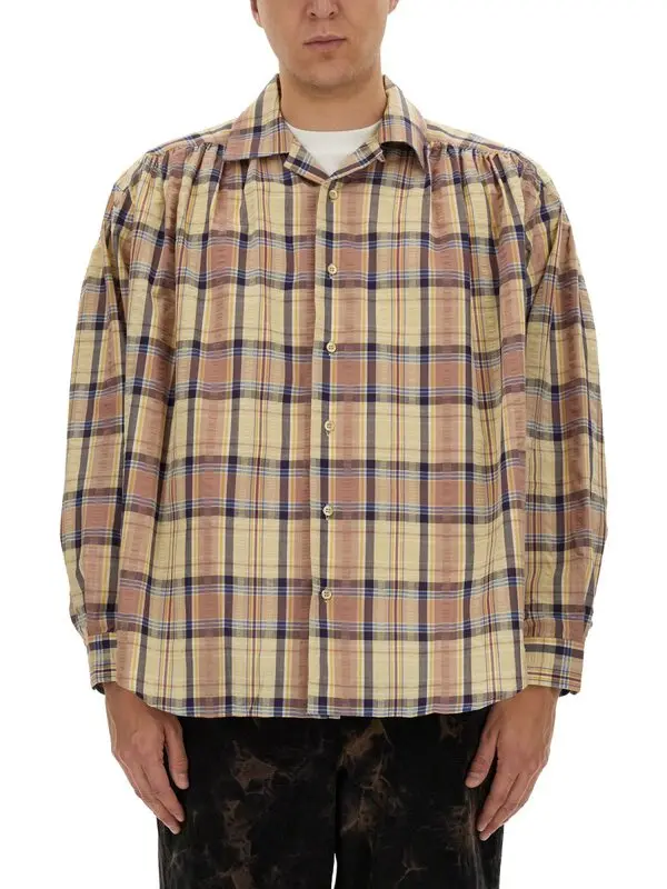 AIE Oversized Seersucker Cotton Shirt
