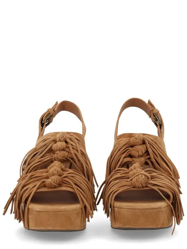 Ash Platform Fringe Sandals