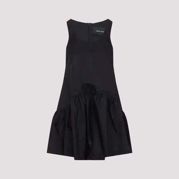 Simone Rocha Tapered Back Peplum Mini Dress - Black