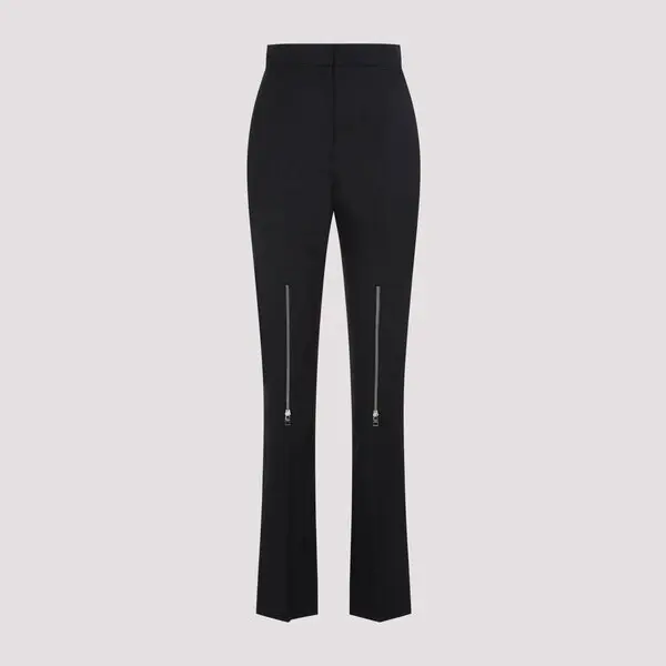 Alexander McQueen Zip Applique Trousers - Black