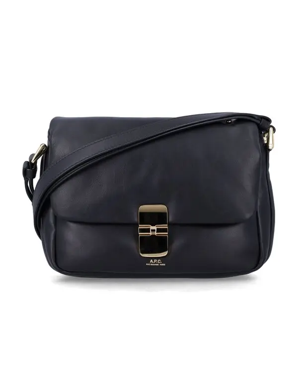 A.p.c. Cowhide Leather Mini Bag - Nero