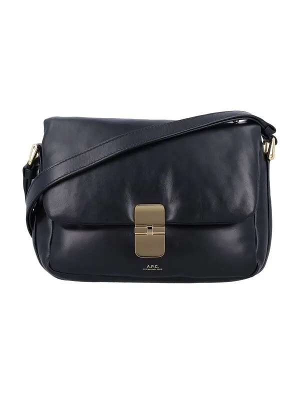 A.p.c. Cowhide Leather Mini Bag - Nero