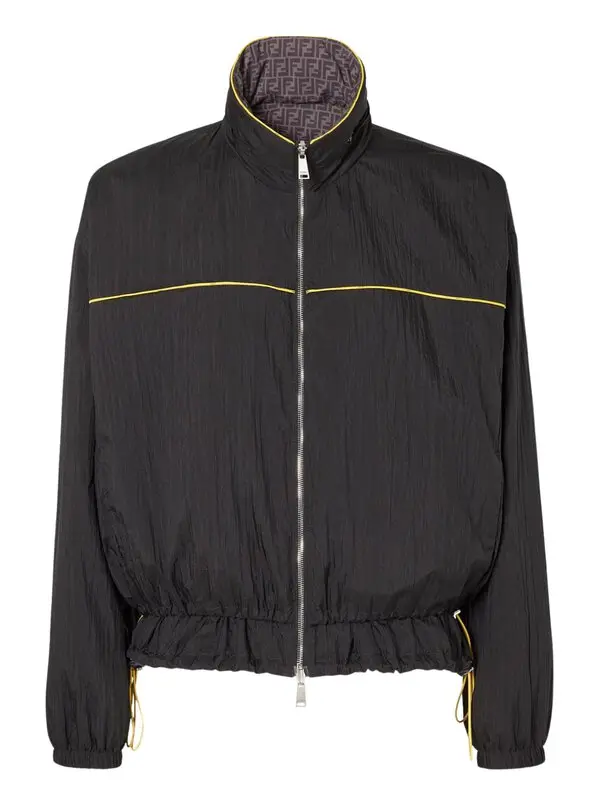 Fendi Reversible Zip-front Windbreaker Jacket - Black