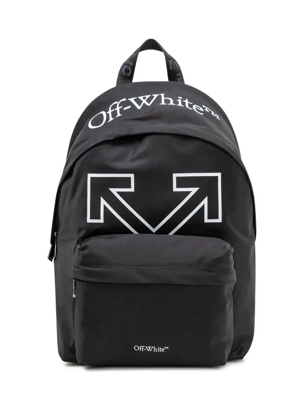 Off-White Heritage Mini Backpack With Front Pocket And Logo Print