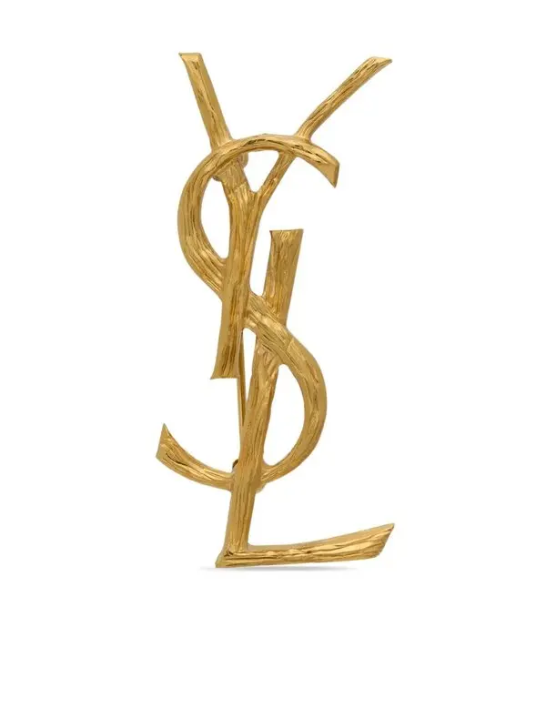 Saint Laurent Brass Safety Hook Pin - Oro
