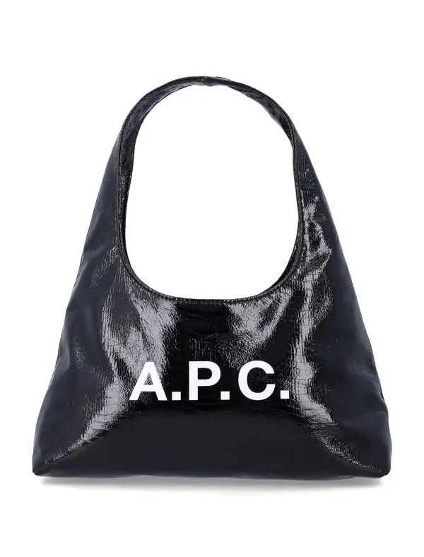 A.p.c. Ninon Mini Bag In Recycled Synthetic - Black