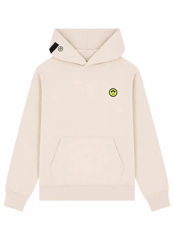 BARROW Oversized Cotton Hoodie With Logo Detail