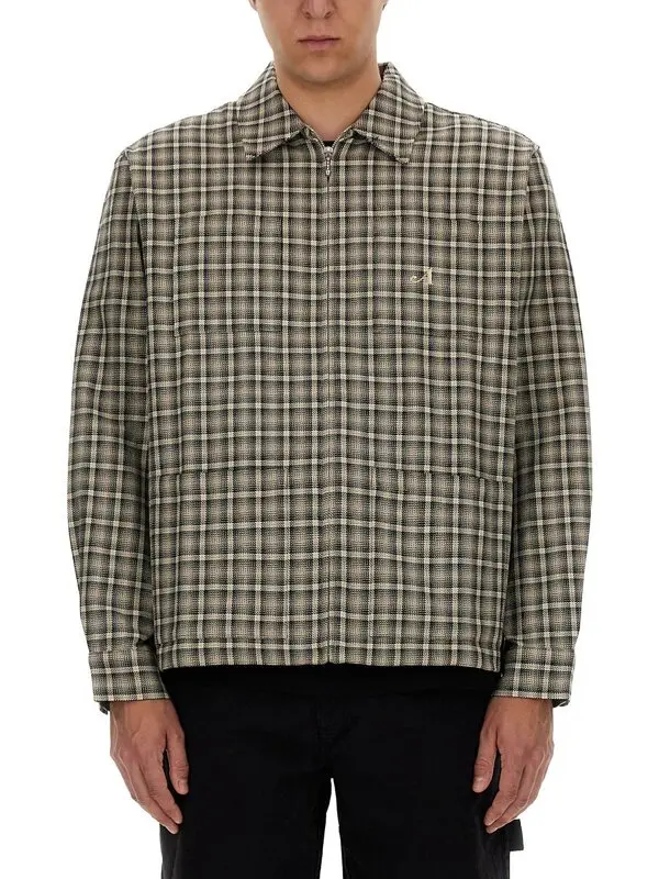 AWAKE NY Cotton-blend Checked Shirt