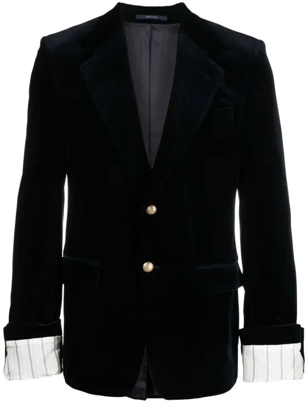 Gucci Stretch Cotton Velvet Single-breasted Blazer