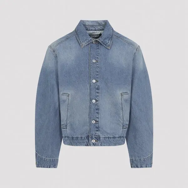 Jacquemus Denim Point-collar Jacket - Blue