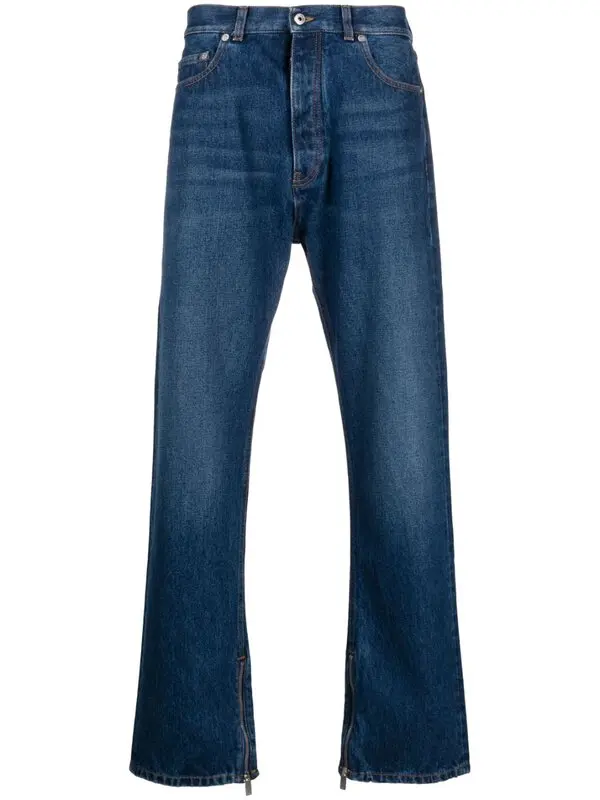 Off-White High-waist Straight-leg Jeans