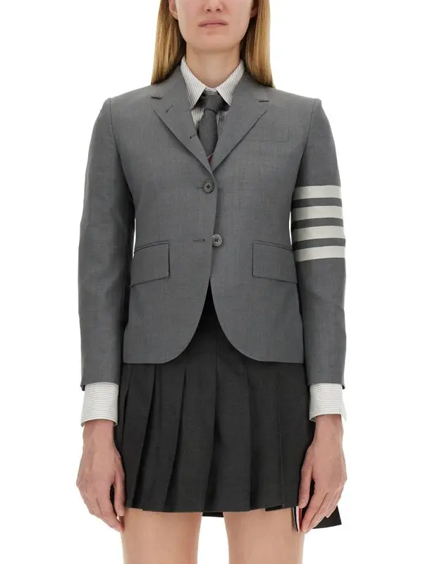 Thom Browne 4-bar Plain Wool Jacket