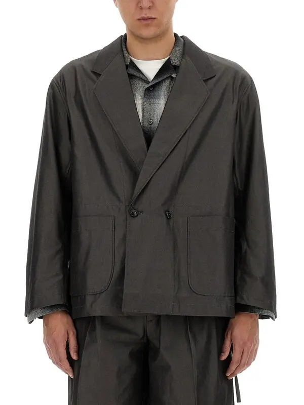 AIE Contrasting Wool Upper Casual Jacket