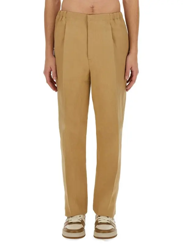 Fendi Straight-leg Paper Canvas Trousers