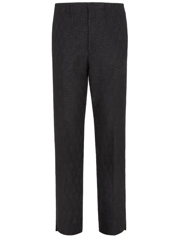 Fendi S Trouser With Belt Loops And Zip Fastening Size