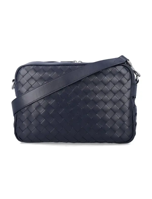 Bottega Veneta Mini Intrecciato Camera Handbag - Mid Blue