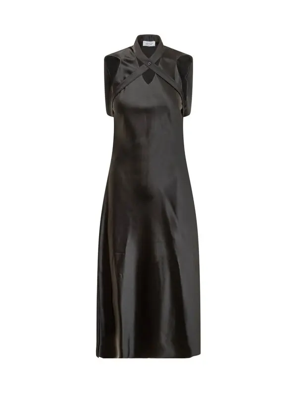 Off-White Satin Allure Suit - Black
