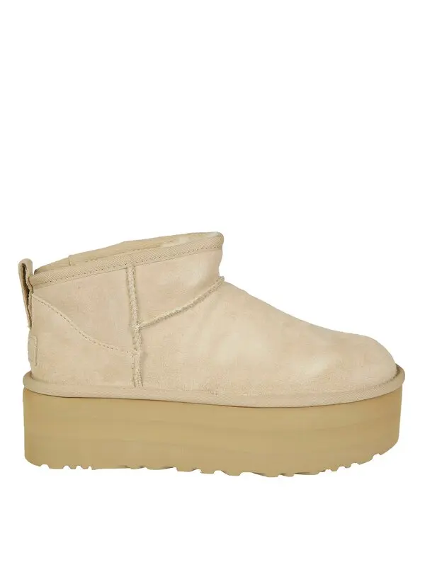 UGG Classic Ultra Mini Platform Boots - Beige