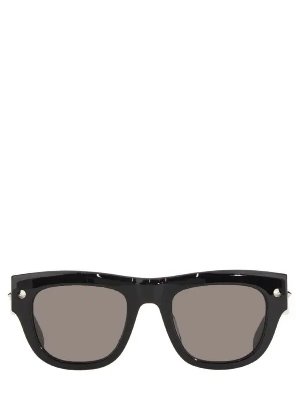 Alexander McQueen Tinted Square Frame Sunglasses - Black