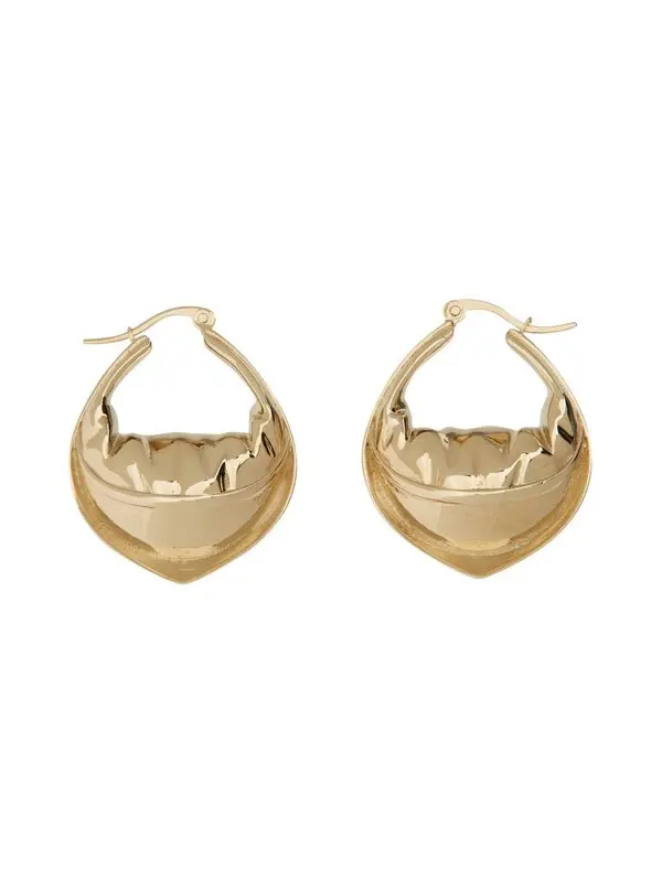 FEDERICO CINA Sculptural Tortellini Mini Hoop Earrings - Gold