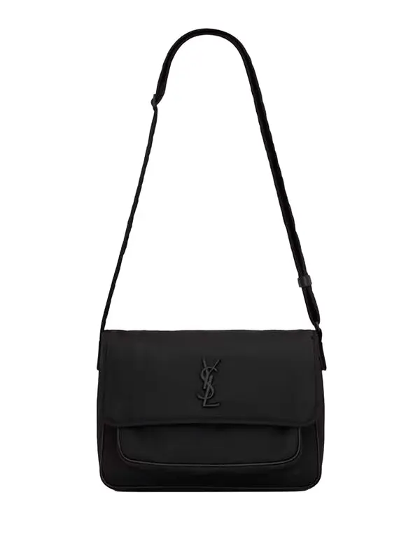 Saint Laurent Niki Nylon Messenger Bag - Black