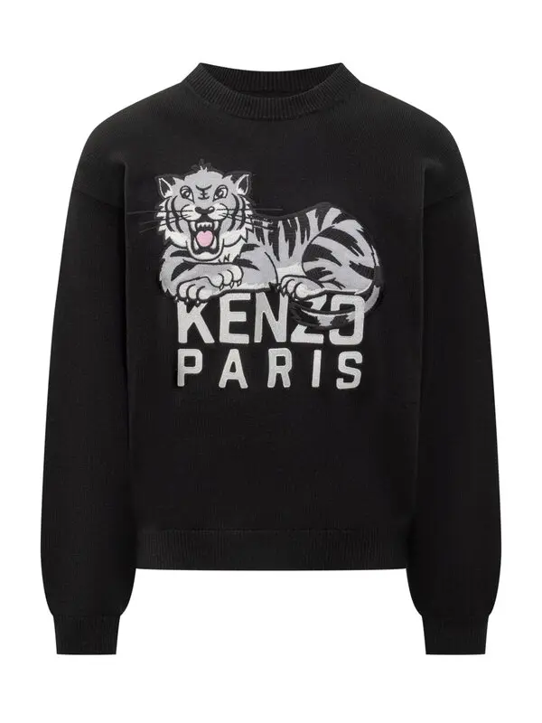 Kenzo Mini Tiger Graphic Knit Sweater