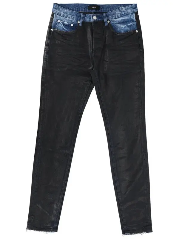 PURPLE BRAND Coated Skinny Jeans - Black