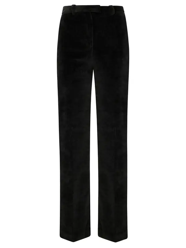 CIRCOLO 1901 Soft Velvet Trousers - Nero