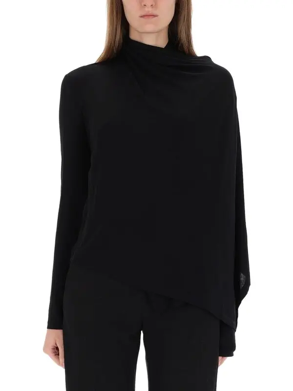 Helmut Lang Long-sleeve Scarf Top