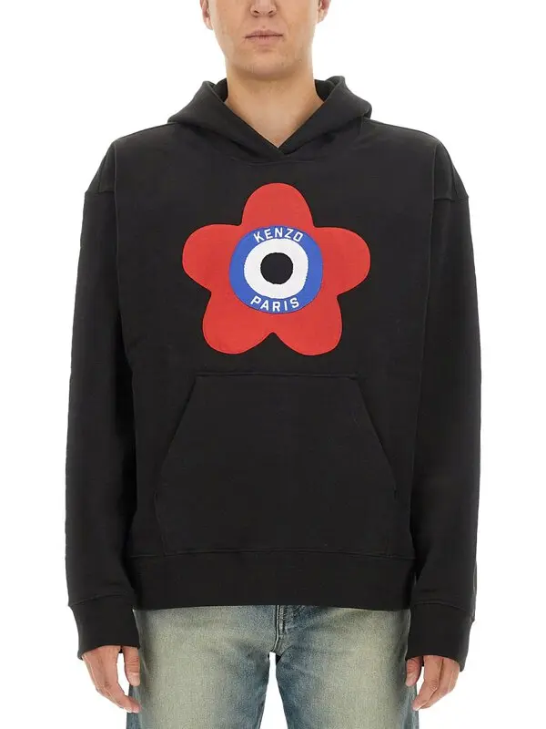 Kenzo Graphic Embroidered Hooded Sweatshirt