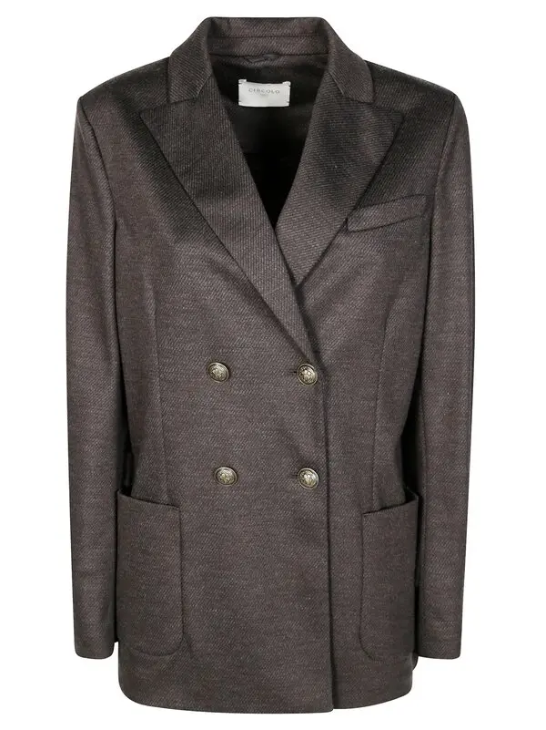 CIRCOLO 1901 Double-breasted Wool Jacket For