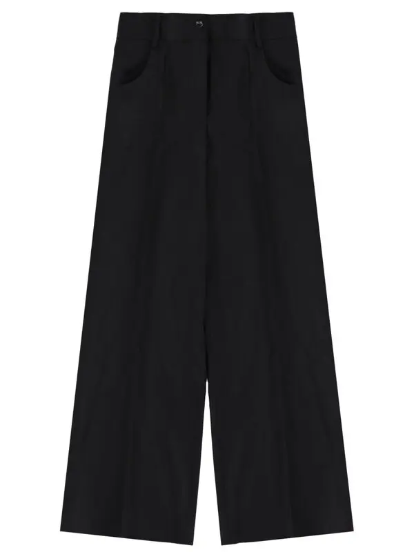 Theory Wide-leg Tailored Trousers - Black