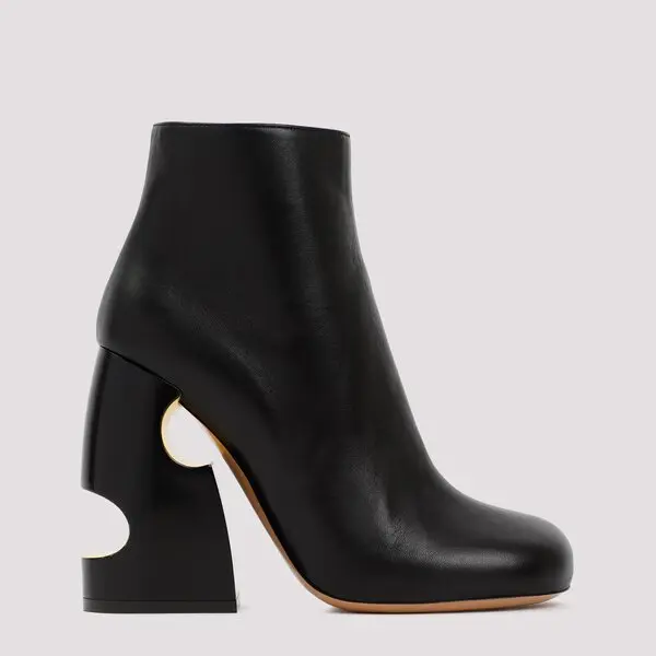 Off-White Pop Bulky Nappa Ankle Boot - Black