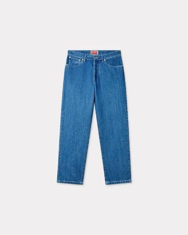 Kenzo Botan Loose Fit Striped Jeans