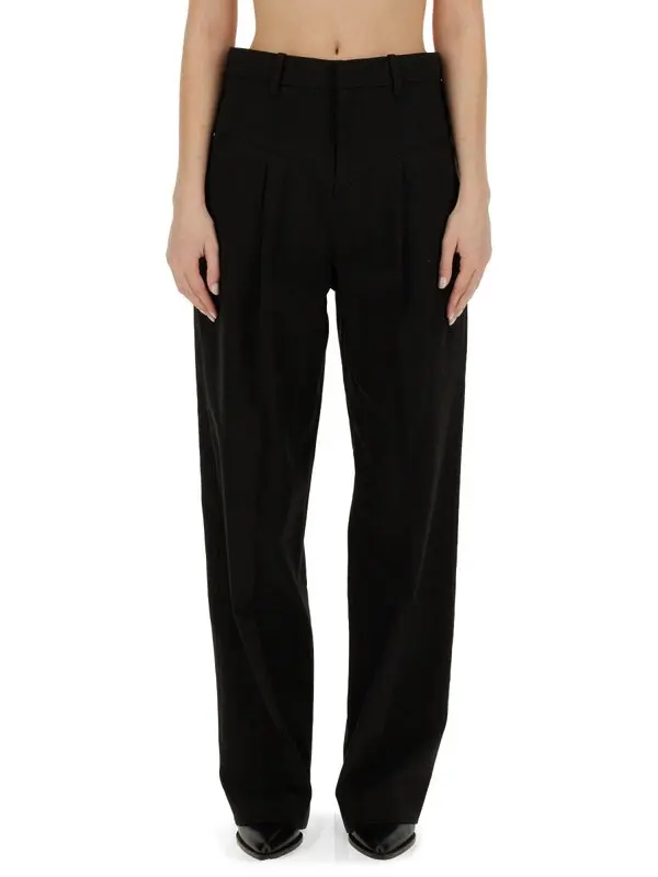 Isabel Marant Étoile Staya Wide-leg Pants - Black