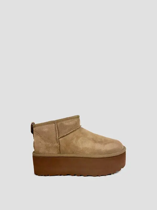 UGG Classic Ultra Mini Platform Boots - Light Bronze