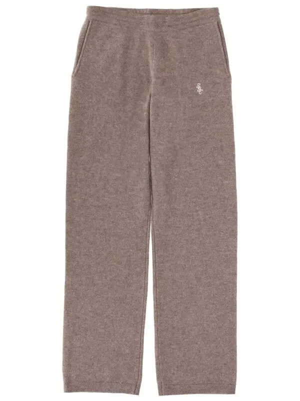 Sporty & Rich Cashmere Blend Trousers - Brown