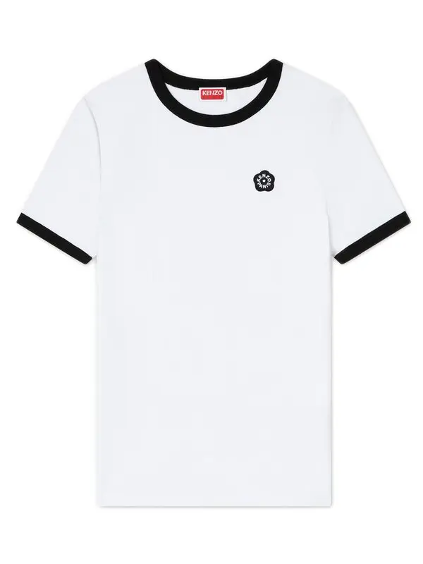 Kenzo Boke Flower 2.0 Ribbed Fitted T-shirt - Bianco