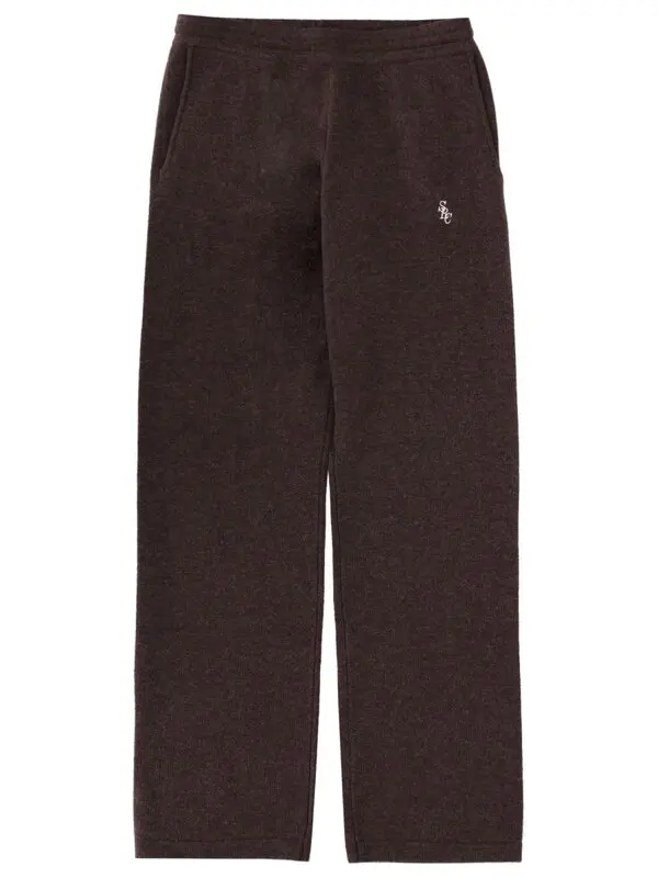 Sporty & Rich Cashmere Blend Trousers - Brown