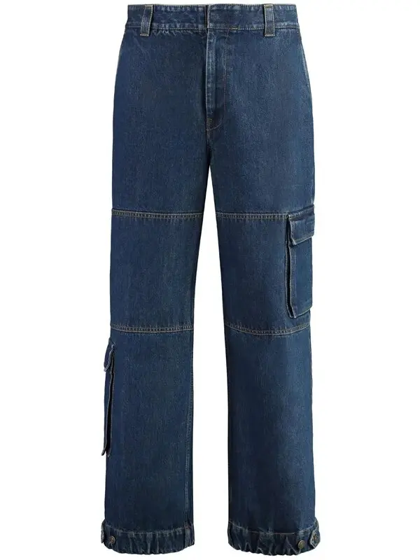 Gucci Denim Trousers With Web Detail